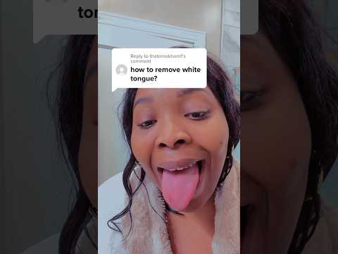 How To Remove White Tongue 👅 #shorts #femininehygiene