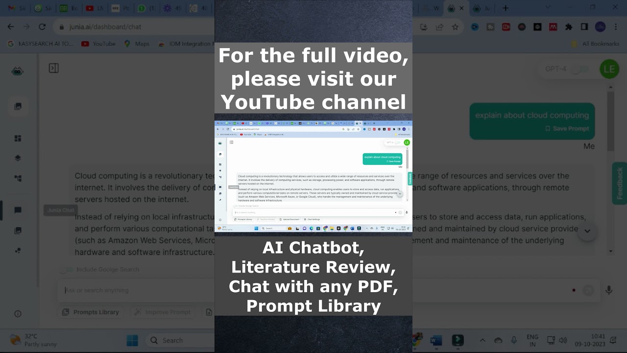 AI Chatbot, Literature Review, Chat with any PDF, Prompt Library