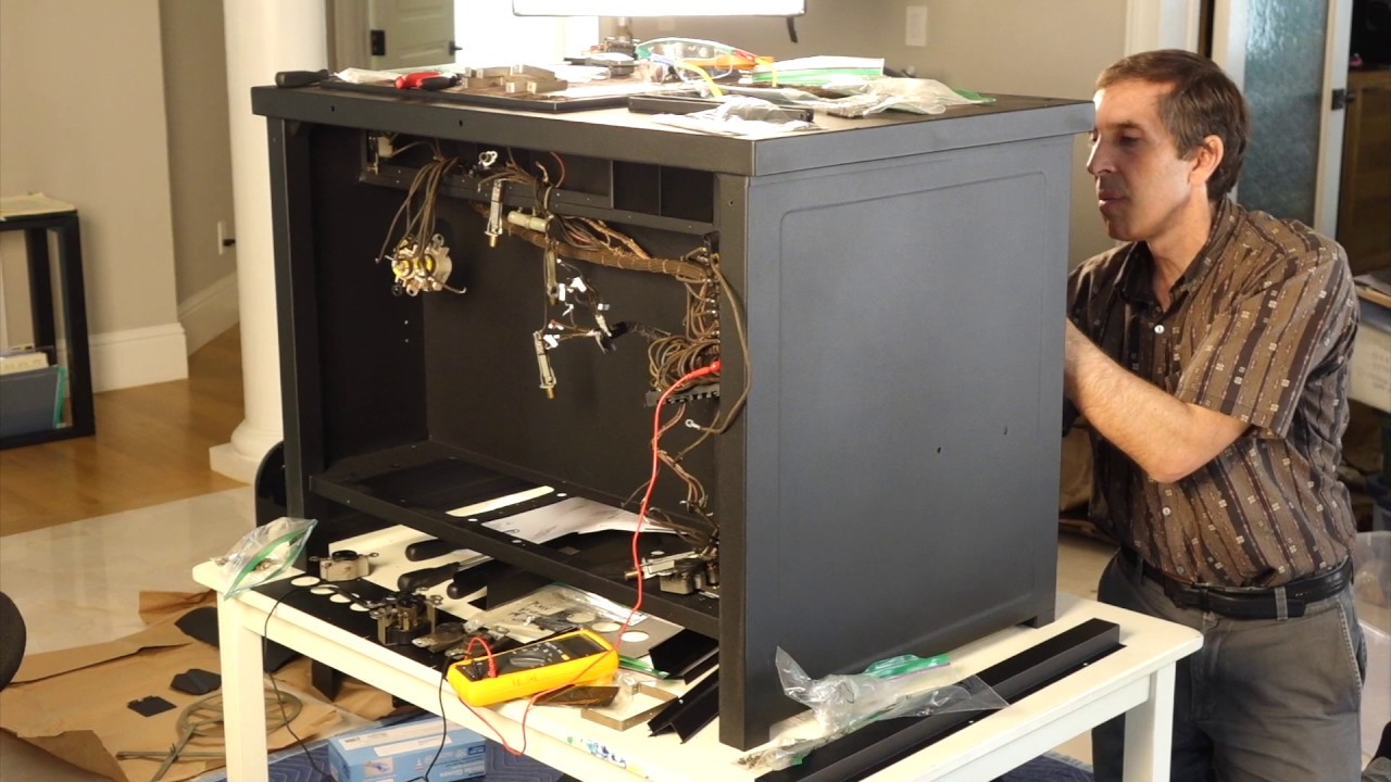 Teletype Model 19 Part 13: Table rewiring and putting the teletype all back together!