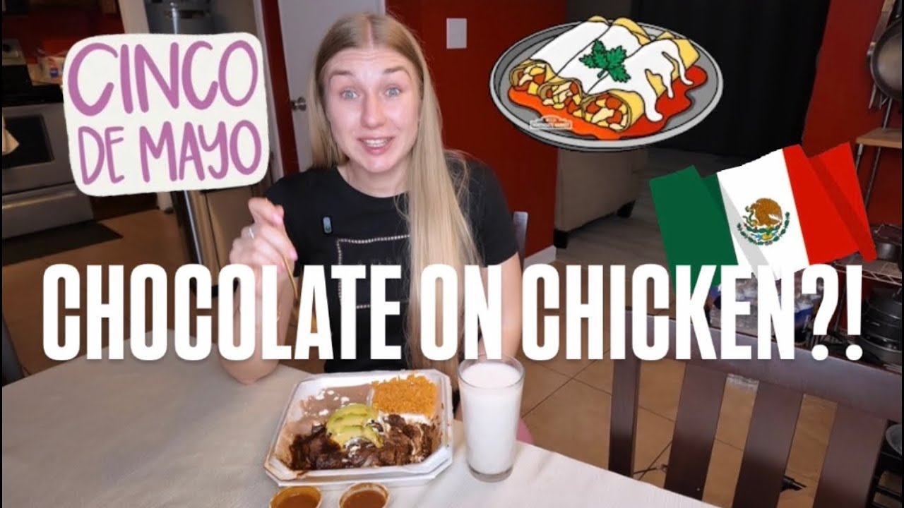 Chocolate Sauce on Chicken?! Russian Tries Mole 🇲🇽