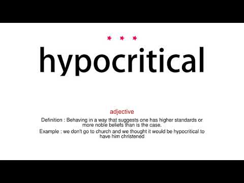 How to pronounce hypocritical - Vocab Today