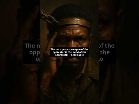 The most potent weapon of the oppressor is the mind of the oppressed — Steve Biko