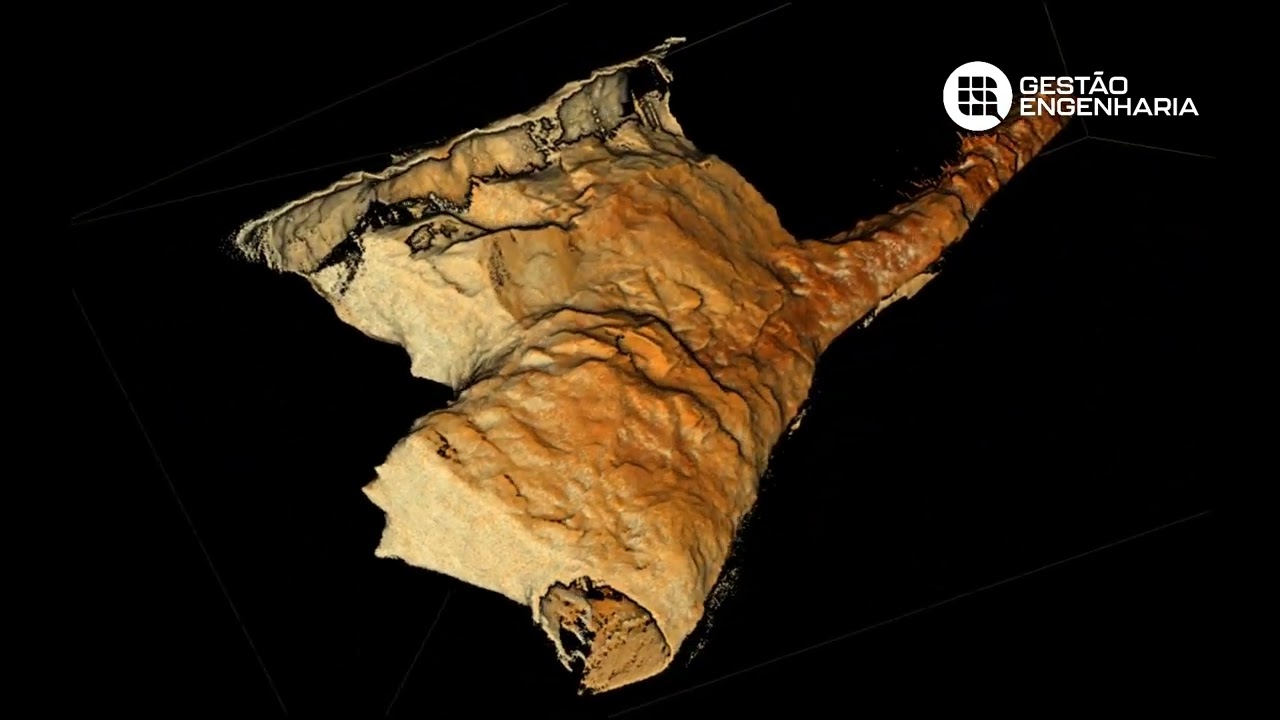 Nuvem de Pontos de realce na mina subterrânia da Nexa Resources em Vazante-MG