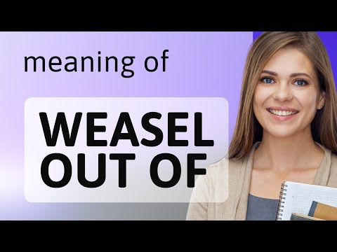 Weaseling Out: Understanding the Phrase "Weasel Out Of"