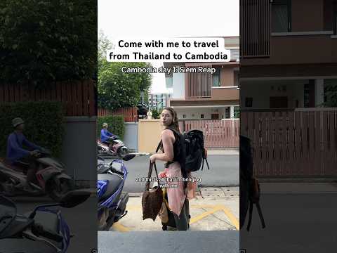 I’m traveling Cambodia for two months with just a carryon #minivlog #travelvlog #cambodia #siemreap