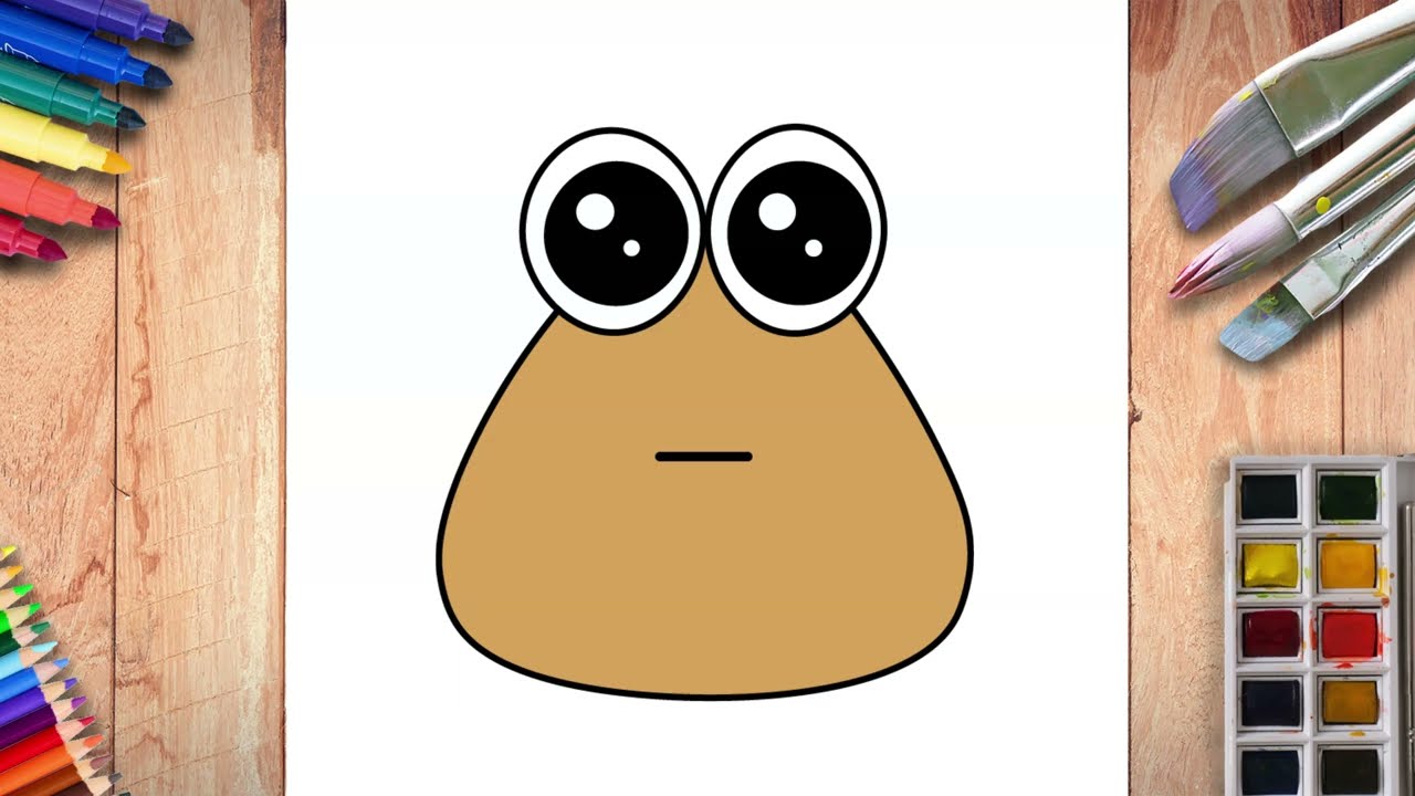 How to Draw Pou #pou #gamepou #howtodraw #easydrawing