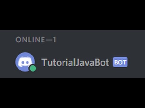 Java: Creating a Discord Bot