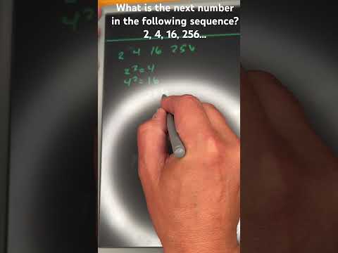 What is the next number in the following sequence? 2, 4, 16, 256…