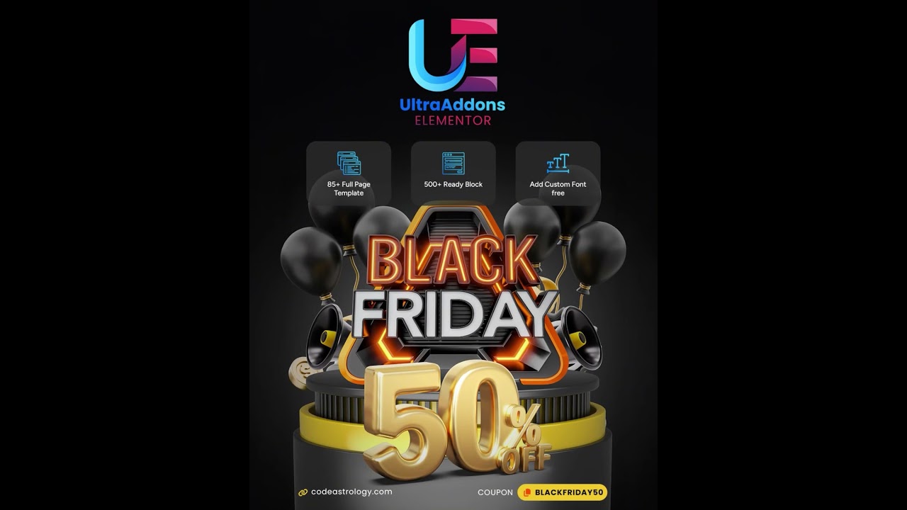 Black Friday 50% OFF – CodeAstrology Plugins for WordPress & WooCommerce! #blackfriday