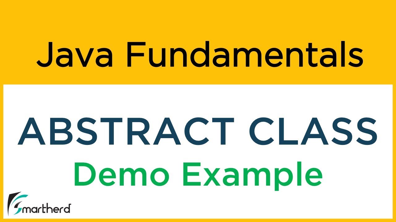 Java abstract class - abstract keyword example. Java Beginners Tutorial #18.1