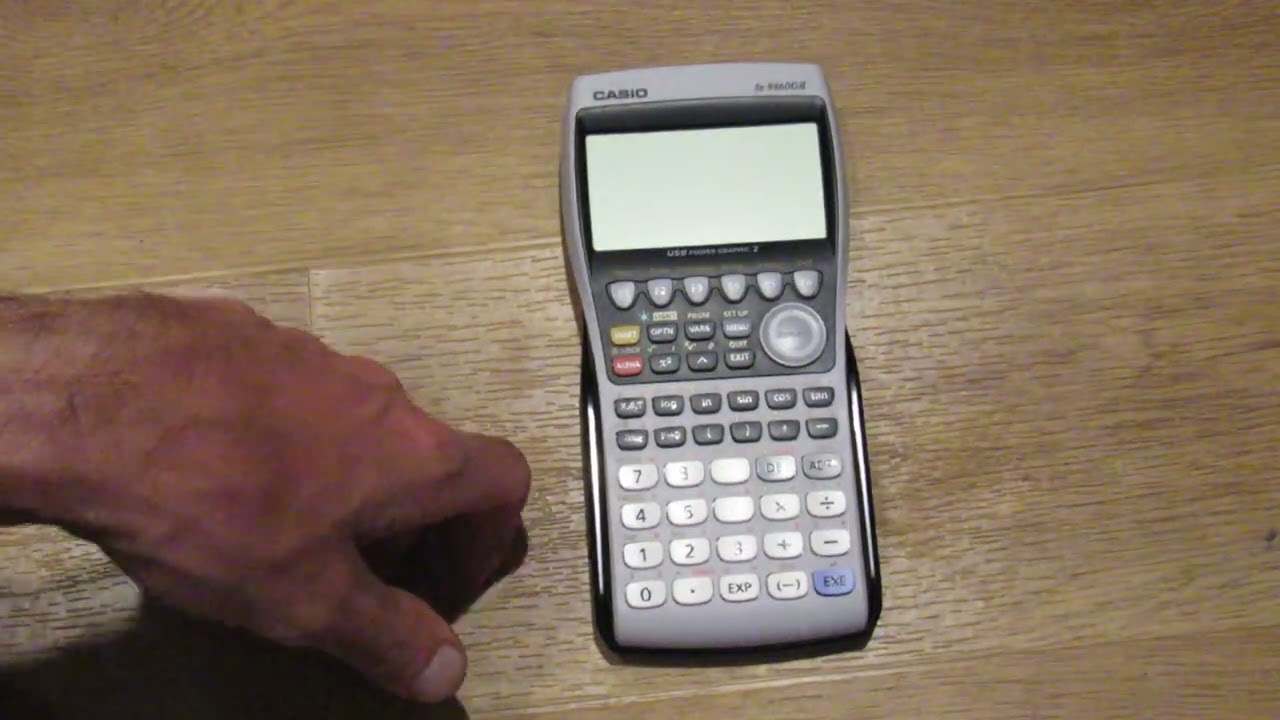Talking about my new Casio fx-9860GII programmable graphing calculator