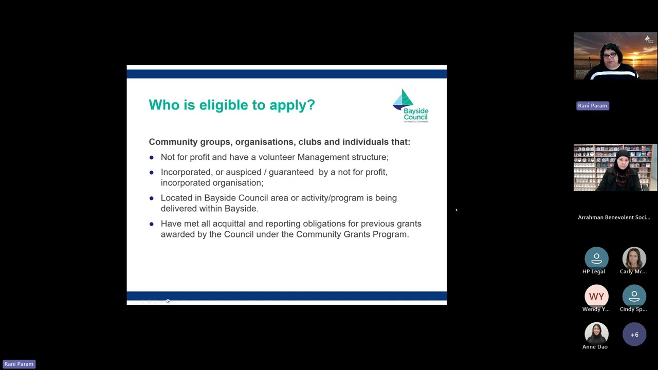 2025 Community Grants Webinar Presentation