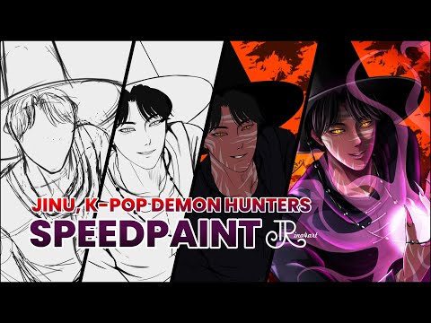 Jinu, K-pop Demon Hunters - Speedpaint (MediBang Paint)