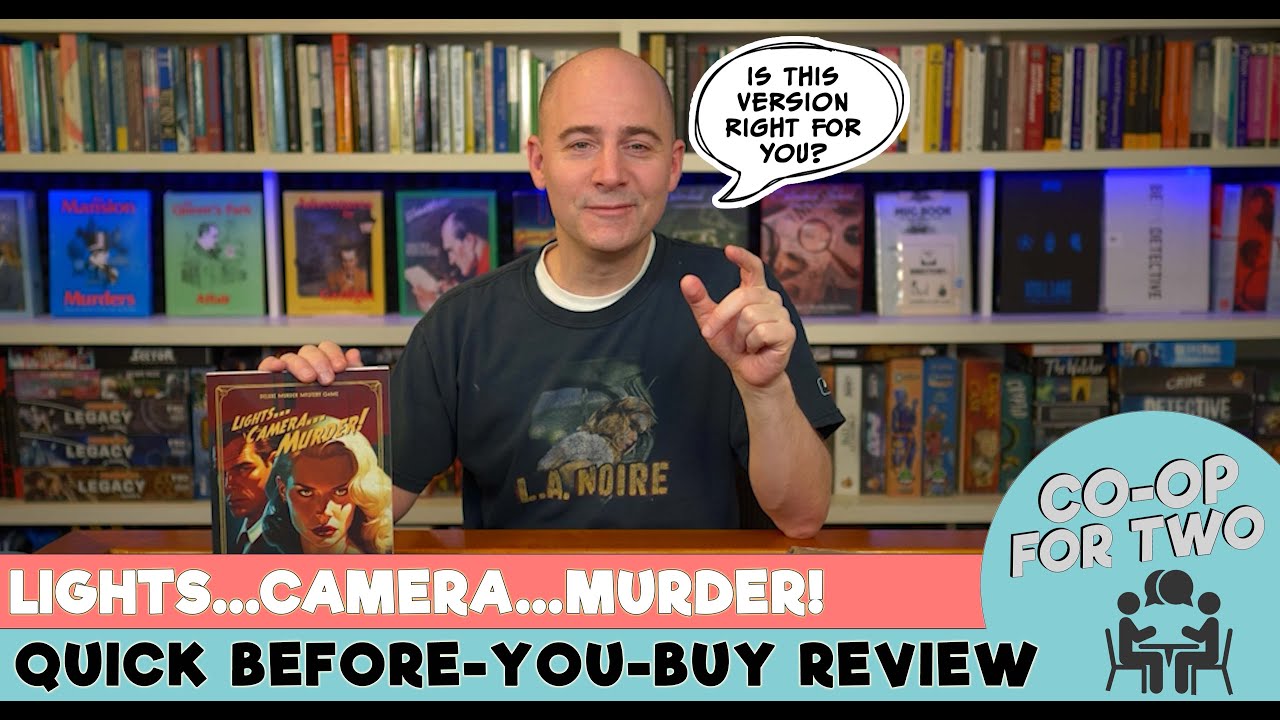 Lights... Camera... Murder... A Quick Review of the New Detective Game Book (20min @ 4k)
