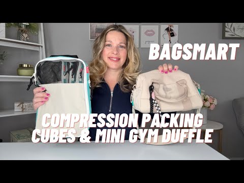 Bagsmart Mini Duffle & Compression Packing Cubes | Regular Packing Cubes vs Compressed