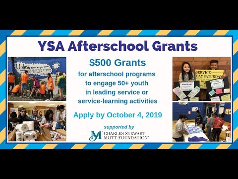 YSA's 2019-20 Afterschool Grant Program