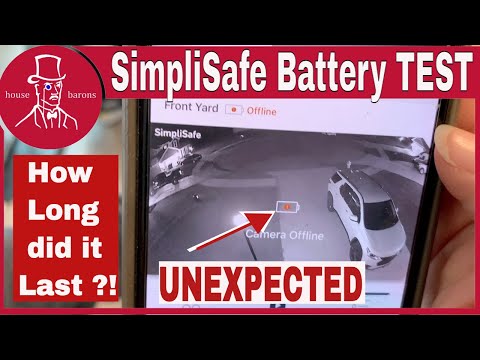 How long does SimpliSafe Outdoor Security Camera Battery Last - real life test