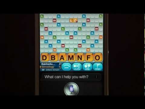 Siri is a Words with Friends / Scrabble Cheater
