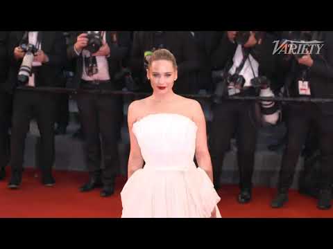 Jennifer Lawrence at the Die My Love red carpet at the 78th annual Cannes Film Festival