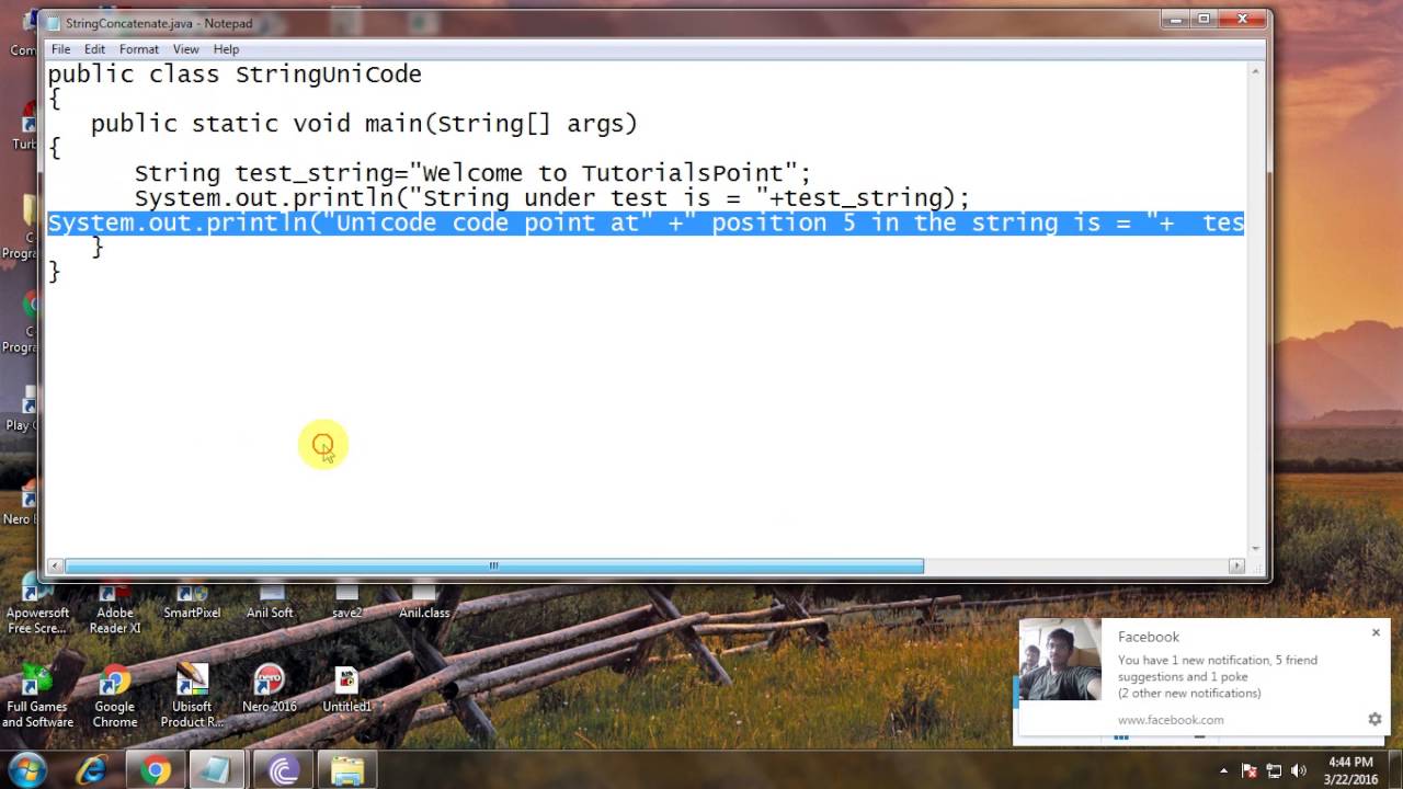Write A Java Program To Determine The Unicode Code Point In String 14