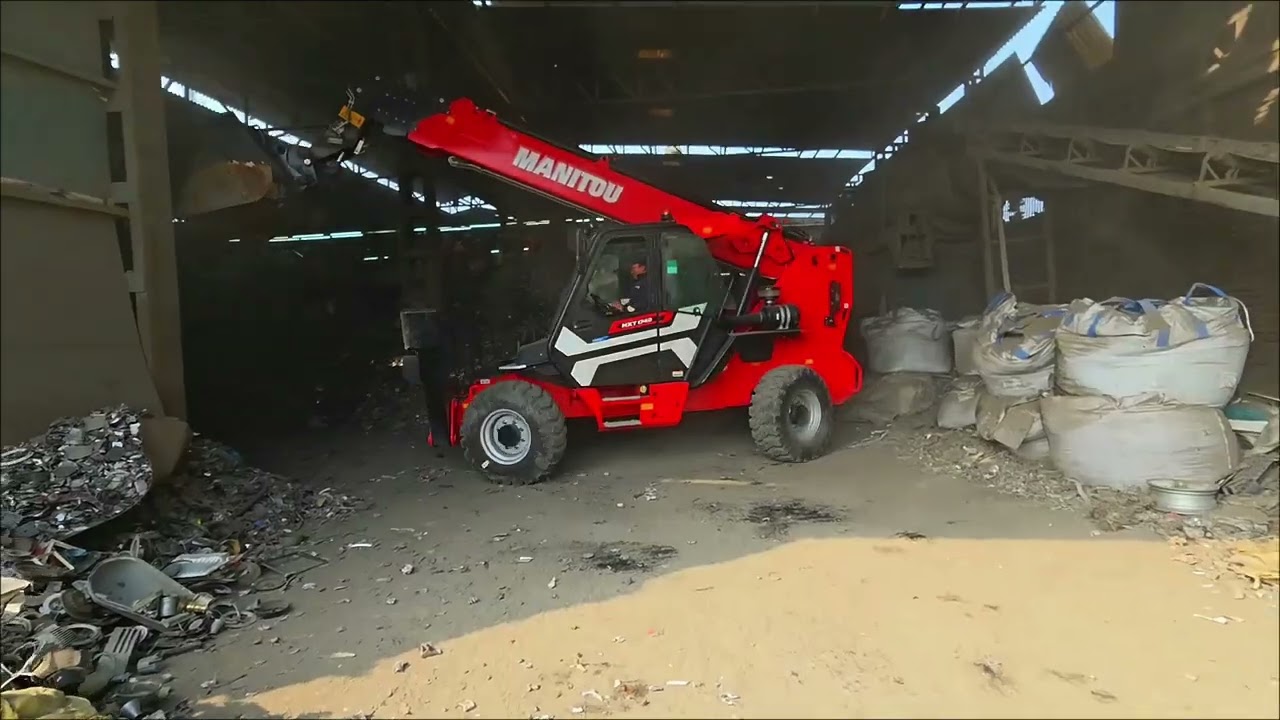 Manitou Telehandler for Scrap Recycling Plant