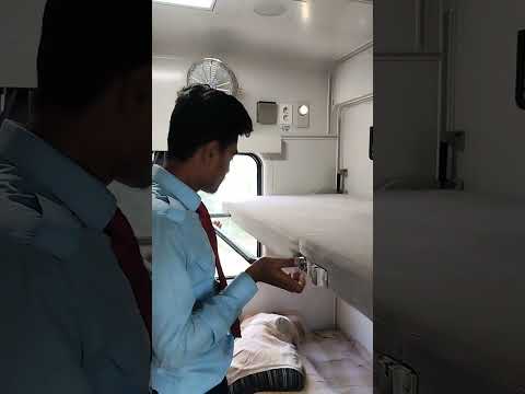 How to close train cabin upper berth bed. #foryou #train #bdtrainblog #trainvideo #bangladesh