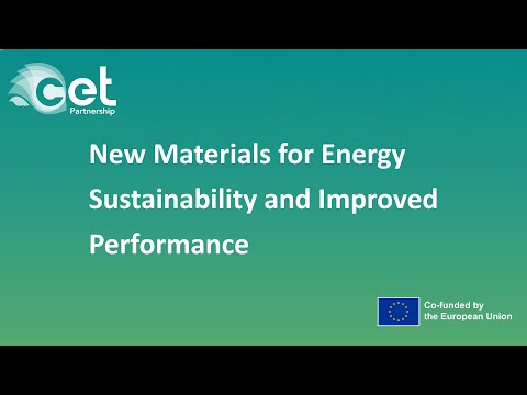 Webinar: New Materials for Energy Sustainability and Improved Performance