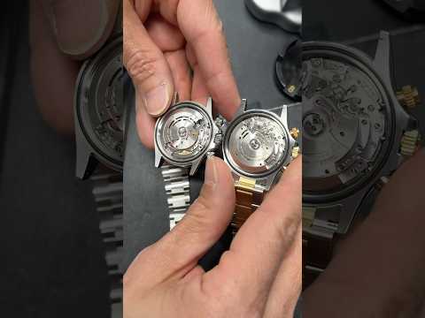 Comparing real vs fake Rolex Daytona movement #rolex #watches #business #luxury