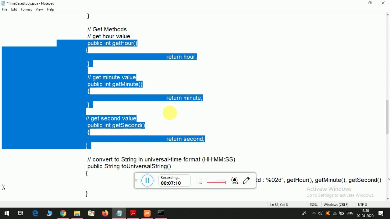 Java Time Class Case Study | Java Tutorial | Java Programming