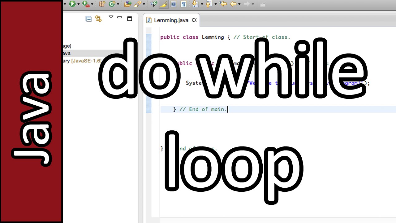 do while loop - Java Programming Tutorial #20 (PC / Mac 2015)