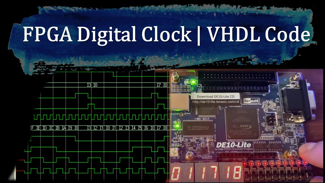 Build an FPGA Digital Clock | VHDL Code Tutorial