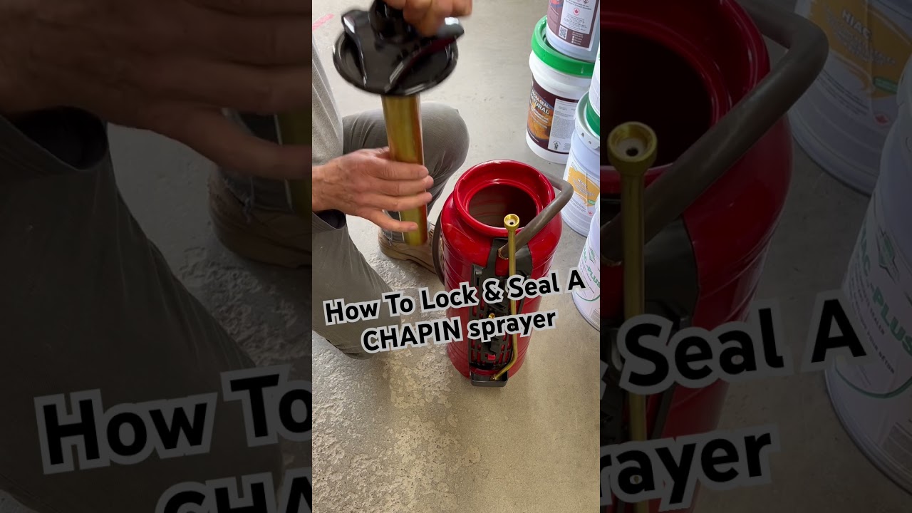 How to Lock & Seal A Chapin Sprayer #concrete #fypシ #landscape #renovation