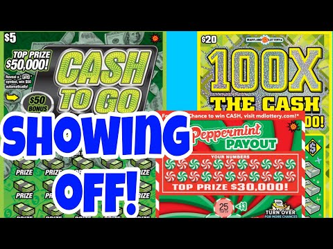 CASH TO GO & 100X THE CASH MD LOTTERY SCRATCH OFF TICKETS #scratchers #scratchofftickets #lottery