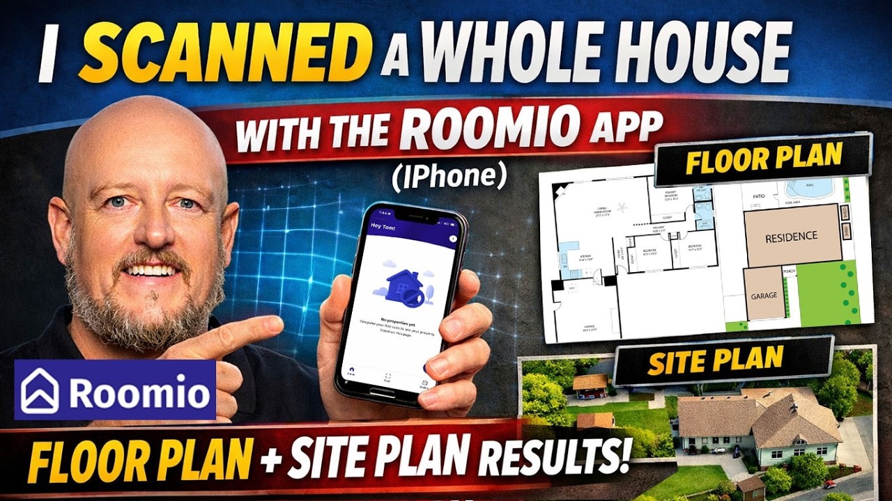 I Scanned a Whole House With the Roomio App (iPhone) — Floor Plan + Site Plan Results