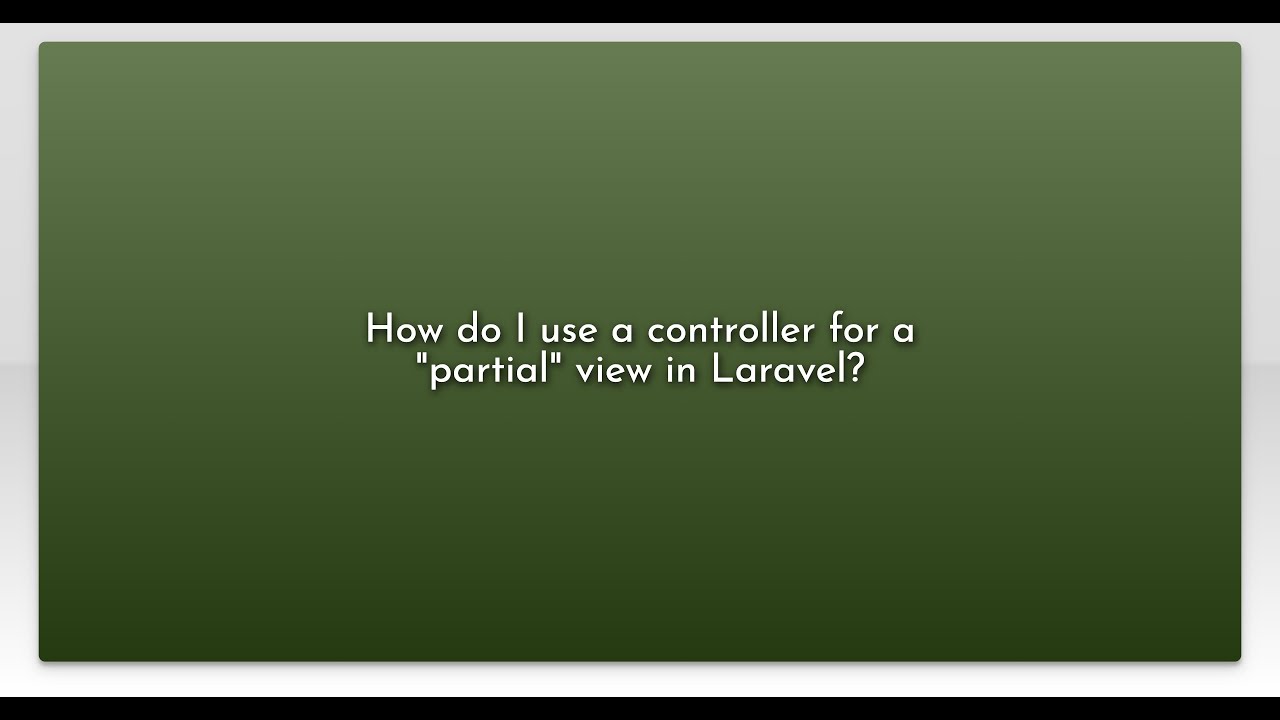 How do I use a controller for a 