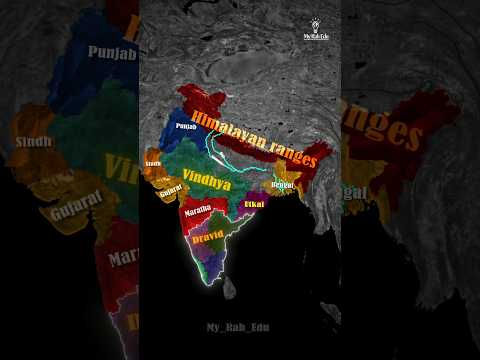 Places mentioned in India's National Anthem #map #geography #nationalanthem #trending #india