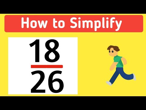 How to Simplify the Fraction 18/26 || 18/26 Simplified