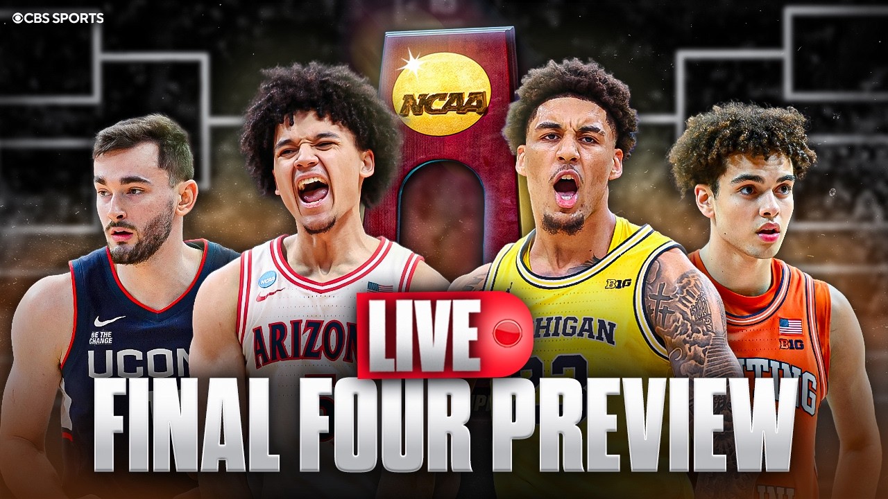 March Madness Final Four LIVE Preview 🍿🚨 | Illinois vs UConn, Arizona vs Michigan