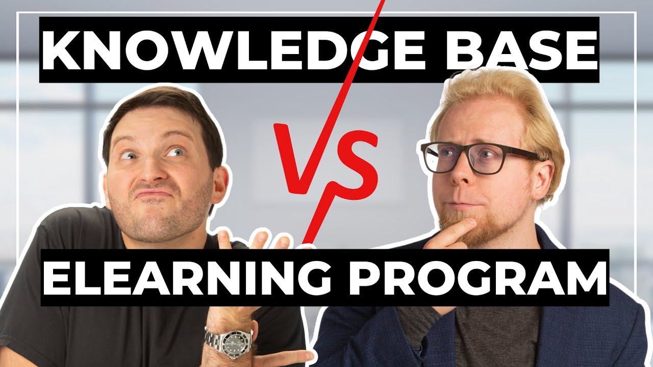 What's the Difference Between the Knowledge base (Customer Service Database) vs eLearning program?