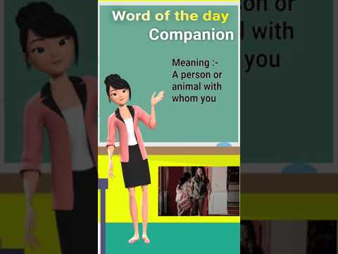 Word of the day COMPANION | Daily Vocabulary | By Native Vocabulary #short