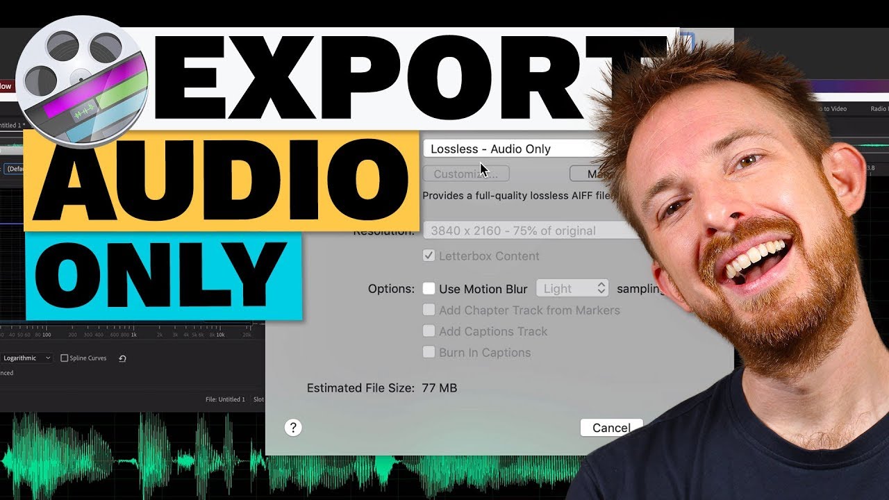 ScreenFlow Tutorial - How To Export Only Audio from ScreenFlow