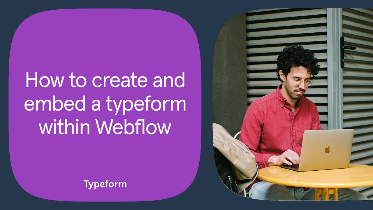 How to create and embed a typeform within Webflow | Typeform Help Center
