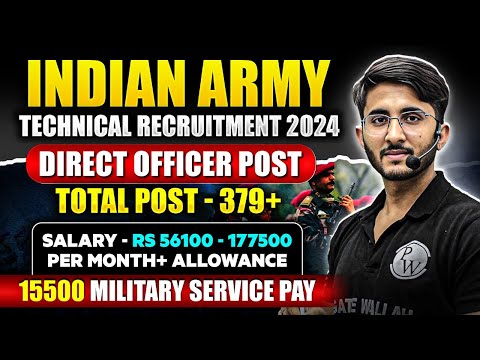 Indian Army Technical Recruitment 2024 | Direct Officer Post | Military Service Job | Full Details