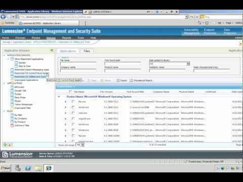 Lumension Intelligent Whitelisting: Eliminating Unwanted Applications