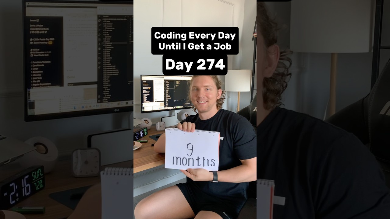 Coding Every Day for 9 months #discipline #programming #webdevelopment #100daysofcode