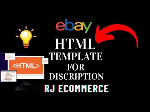 How To Create eBay HTML Listing Template 2023 | Free eBay Description Templates | RJ-ecommerce