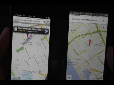 Google Maps App vs. Apple Maps