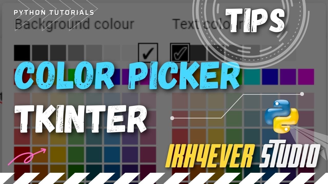 How to use Color Picker in Tkinter Python #python #tkinter