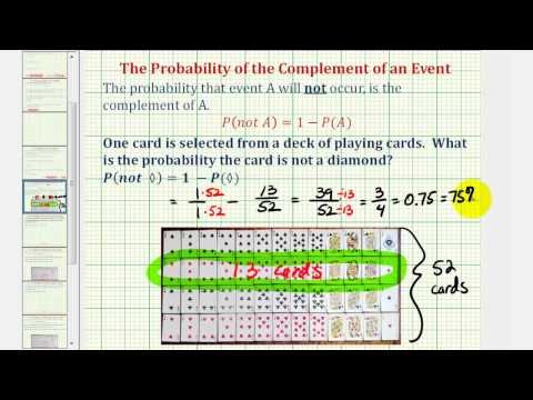 Ex: The Probability of the Complement of an Event | Math Help from ...