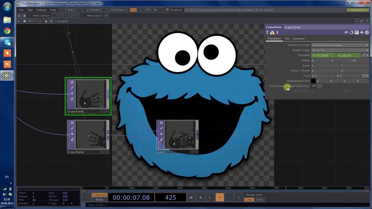 TouchDesigner Kinect Tutorial part 1